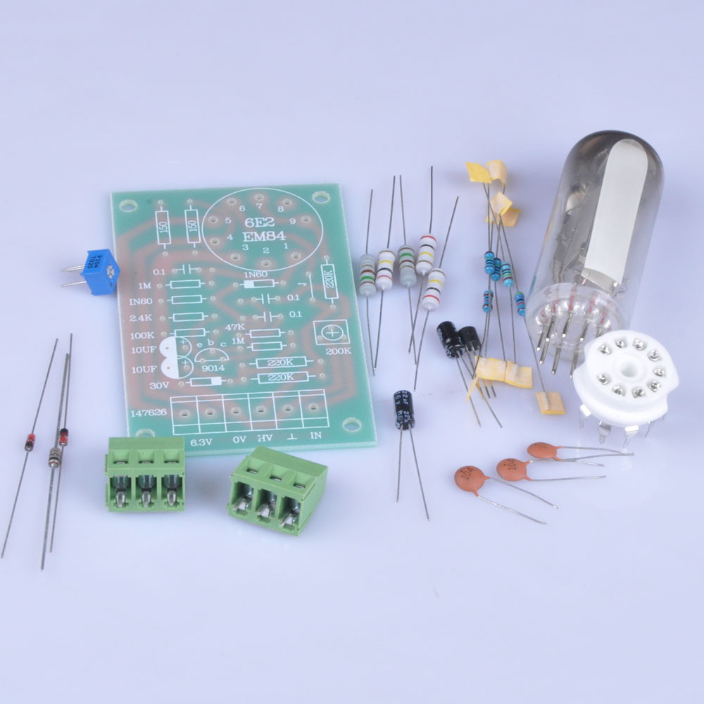 6E2 Magic Eye Tube Kit For Audio Amplifier Preamp Indicator Radio ...