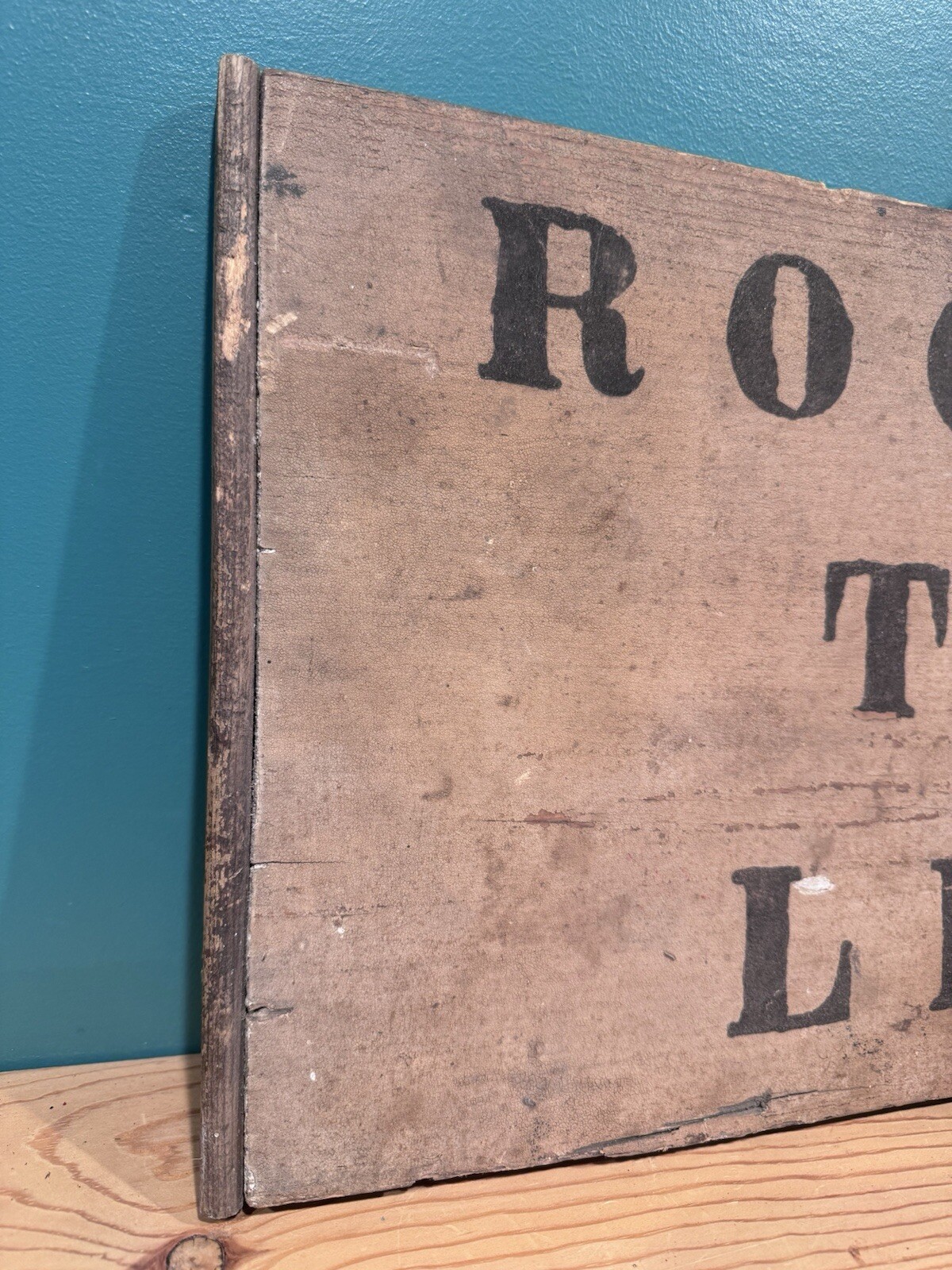 Antique Painted Primitive Wood Sign Rooms For Let / Rent | eBay