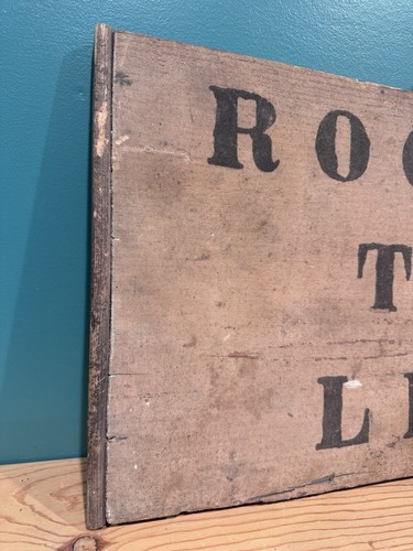 Antique Painted Primitive Wood Sign Rooms For Let / Rent | eBay