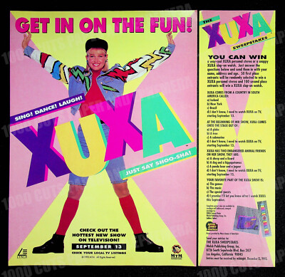 Xuxa MTM TV Show Thomas W. Lynch 1993 Sweepstakes Trade Print Magazine ...