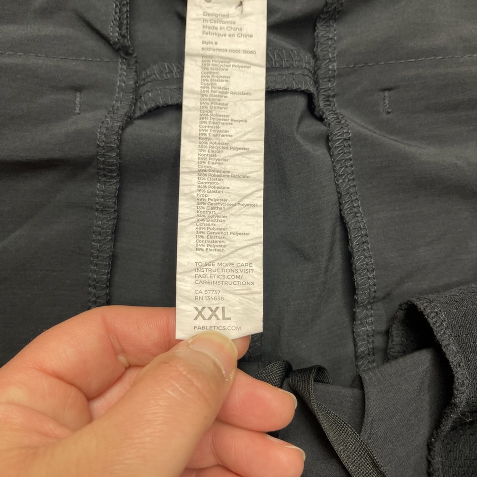 Fabletics Shorts Mens 2XL The Only Short Black Inseam 8" Casual Golf ...