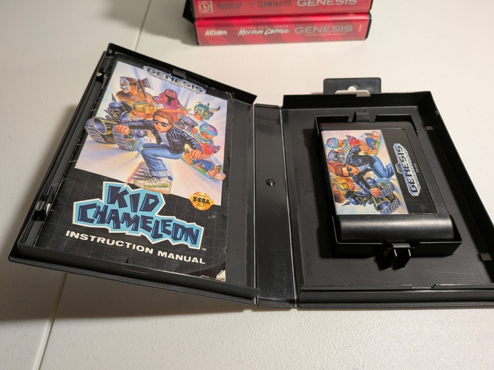 Sega Genesis Lot of 6 Games in Box Kid Chameleon Cool Spot Eternal ...