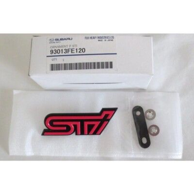 Subaru Genuine Impreza WRX STi GDB Front Grill Emblem Badge & Bracket ...
