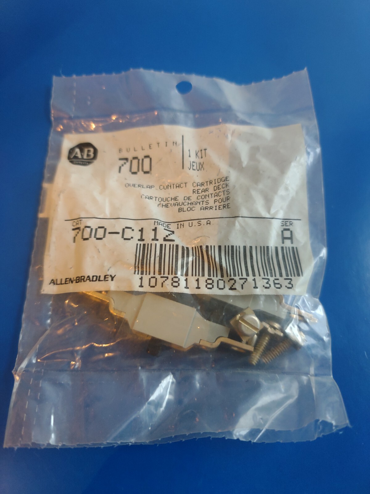 Allen Bradley 700-C11Z Overlap Contact Cartridge SER A (Pack Of 2) NEW ...