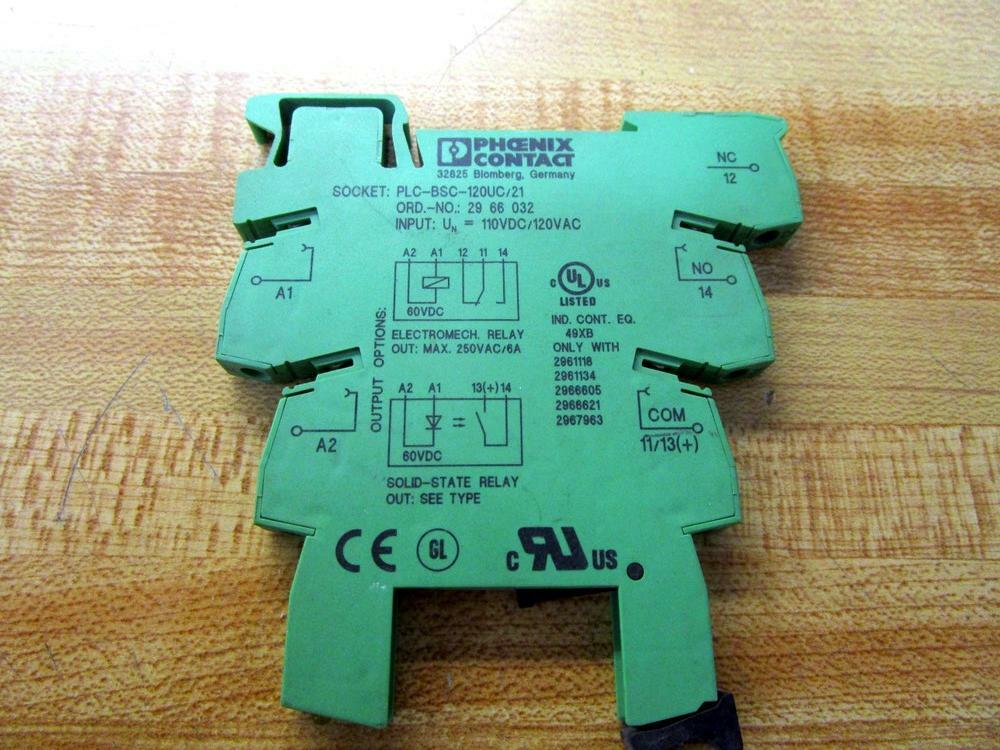 Phoenix Contact 29 66 032 Terminal Block 2966032 110VDC | eBay