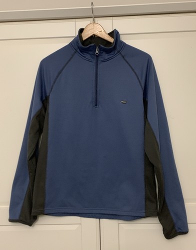 Mountain Life Active Blue Grey Zip Up Fleece Jacket Mens UK M Stretch ...