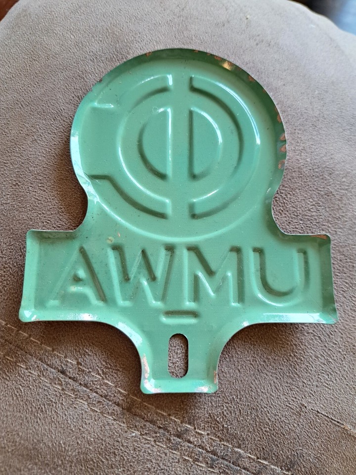 Vintage United Mine Workers Of America Fraternal Union License Plate ...