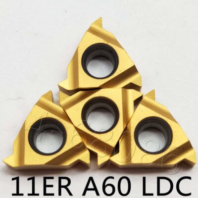 10PC 11ER A60 LDC Carbide Insert Internal Thread Insert For SER Turn ...