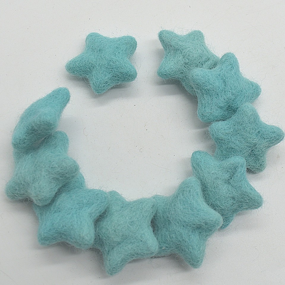 100% Wool Felt Stars- 3cm – 10 pcs - Pick from 90 Colours – Craft ...