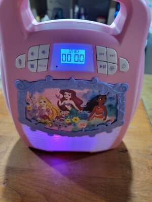 eKids Disney Princess Karaoke Machine for Kids Bluetooth Speaker NO MIC ...