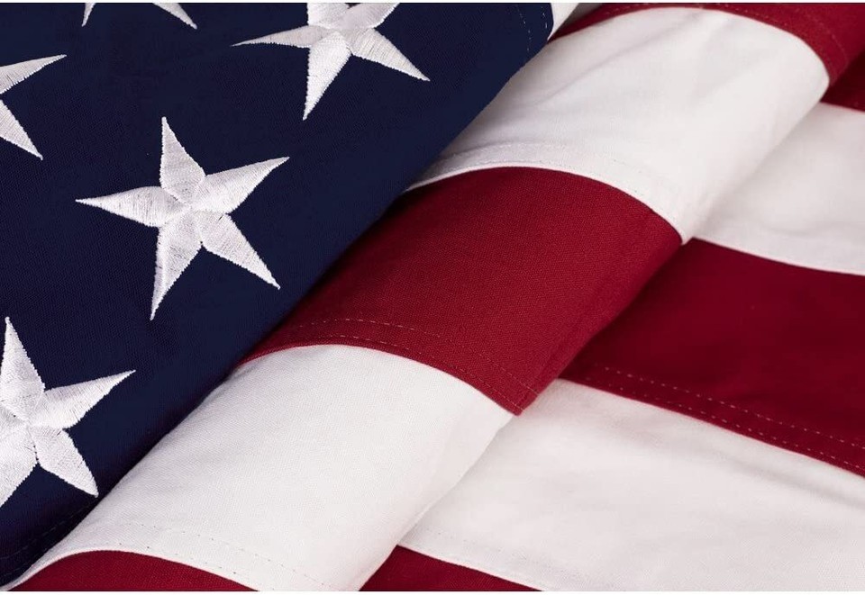 Memorial Flag American US Flag 3x5 Ft Cotton For Veteran USA Burial ...