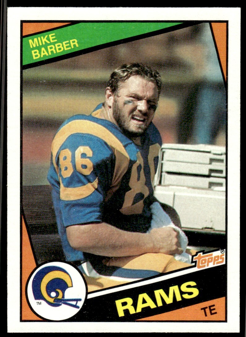 1984 Topps Football Mike Barber Los Angeles Rams #277 | eBay