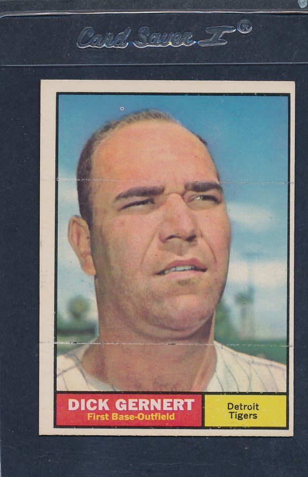 1961 Topps #284 Dick Gernert Tigers EX 61T284-22216-1 | eBay