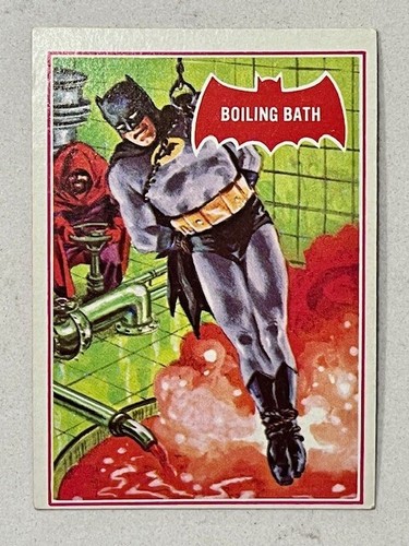 1966 Topps Batman #12A Boiling Bath Red Bat Logo | eBay