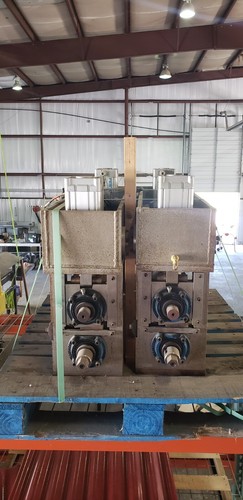 (PAIR) 26" PNEUMATIC AIR CONVERTER CONVERTING LINE NIP ROLLER 10 BAR ...