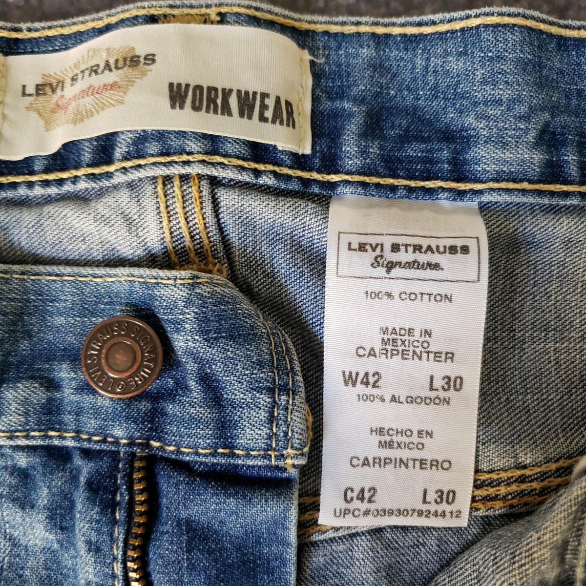 Levis Carpenter 42x30 42 W 30 L W42 L30 Workwear Loose Levis Carpenter 42x30 42 W 30 L W42 L30 Workwear Loose