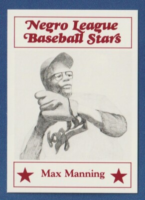 MAX MANNING 1986 Negro League Baseball Stars Larry Fritsch Card #54 ...