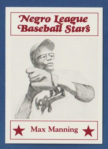 MAX MANNING 1986 Negro League Baseball Stars Larry Fritsch Card #54 ...