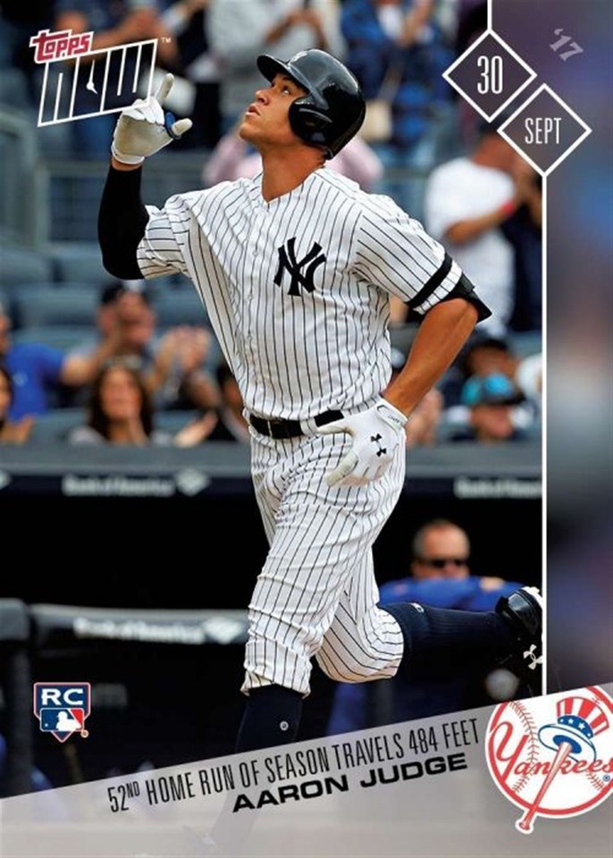 2017 Topps Now Aaron Judge Rookie RC (Pick Your Judge Rookie Card) | eBay