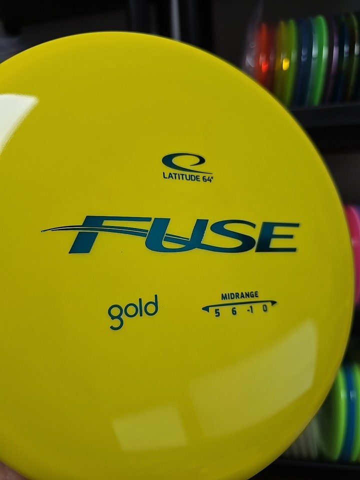 Latitude 64 Gold Line Fuse Yellow 179g Disc Golf Midrange Trilogy Discs ...