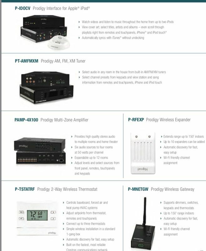 Crestron Prodigy AW9-373 Complete Home Automation System: 29 Components ...