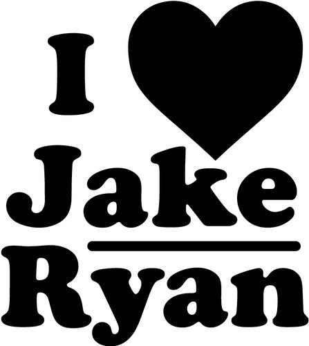I (heart) Jake Ryan vinyl decal sticker 16 Candles John Hughes Molly ...