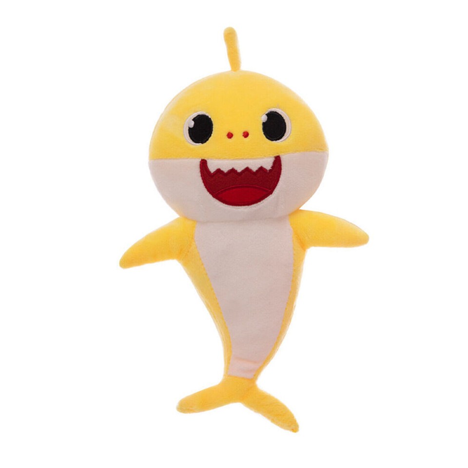Shark Sing and Light Cartoon Baby Shark Stuffed Toys Kids Plush Toys ...