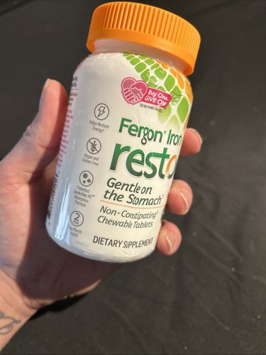 Fergon Iron Restore Gentle Stomach Chewable Tablets 60ct Exp 4/2025 | eBay