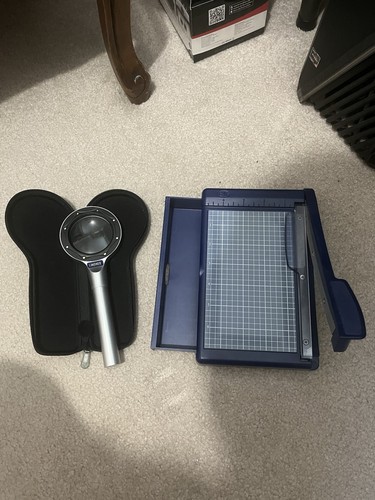 Stamp Philatelic Tools Lindner Magnifier Mount Cutter Creative Memories ...