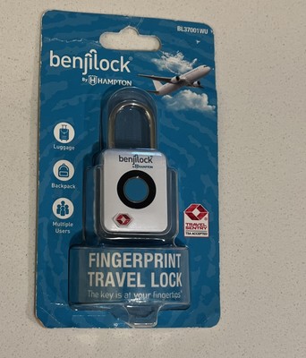 BENJILOCK BY HAMPTON - Fingerprint PADLOCK - BL37001WU | eBay