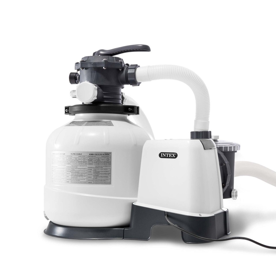 Intex 2800 GPH Above Ground Pool Sand Filter Pump w/ Automatic Timer ...