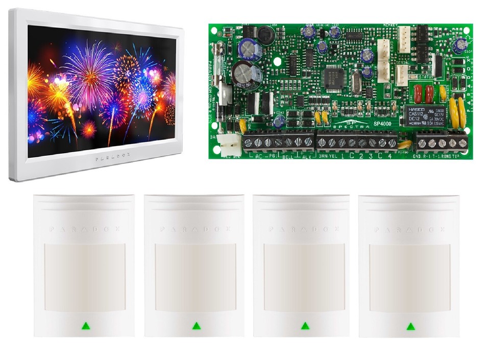 Paradox Security systems SP6000 + TM70+ PIR KIT alarm panel keypad high ...