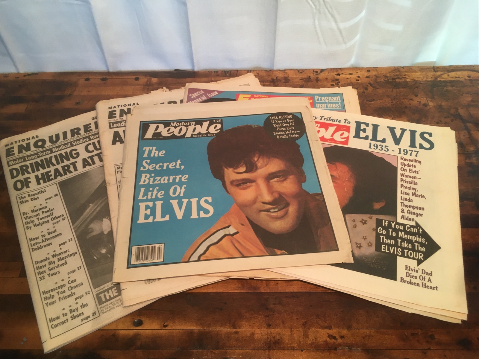 Lot Of Vintage 70’s And 80’s Tabloid Magazines Elvis Presley Excellent ...