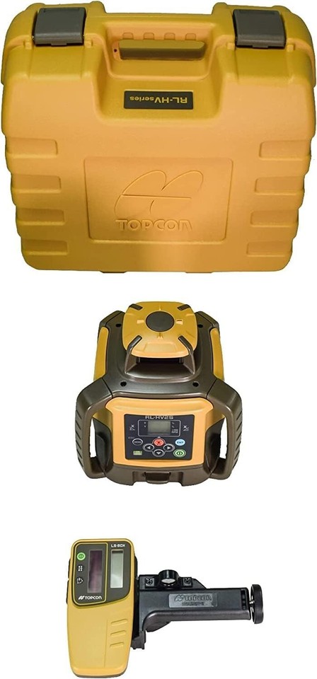 Topcon RL-HV2S Dual Slope Laser 1051612-21 w/Case, Detector and Clamp ...