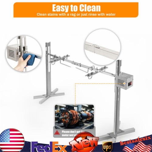 53 inch Large Spit Roaster Rotisserie Chicken Electric BBQ Grill Pig ...