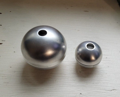 2'' & 3'' Aluminum WEATHERVANE / LIGHTENING ROD BALL PAIR for 1/2 ...
