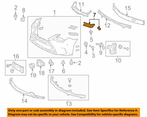52536-24040 Toyota Retainer, front bumper side, lh 5253624040, New ...