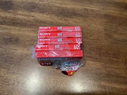 SONY HF 60 Minute Blank Audio Cassette Tapes High Fidelity NEW Lot Of 4 ...