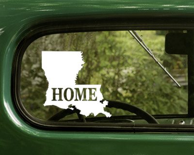 2 LOUISIANA MAP DECALs Home Sticker For Car Truck Laptop Rv Window ...