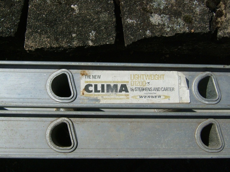 Clima aluminium double extension ladder | eBay UK