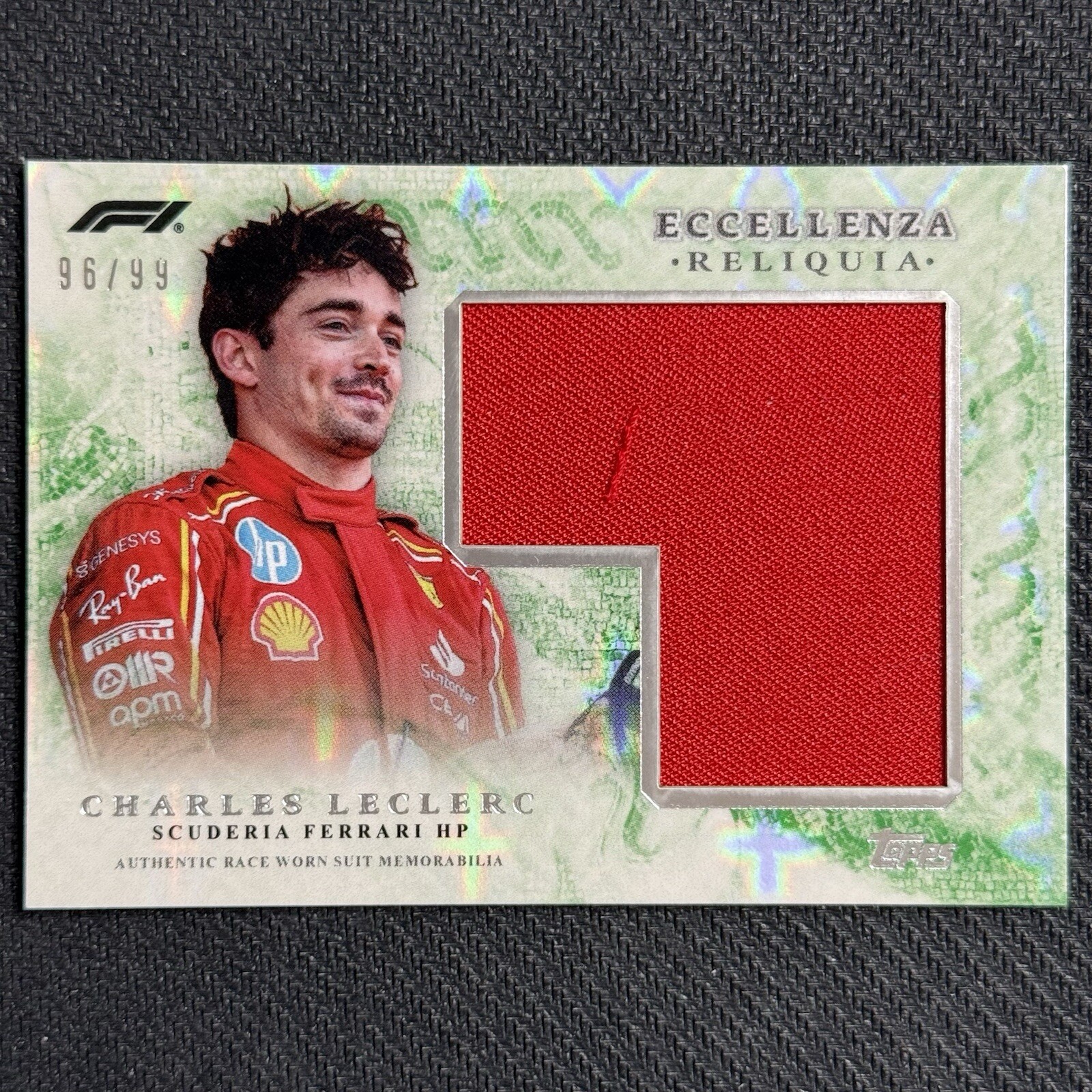 2024 Topps Eccellenza Formula 1 - Reliquia Charles Leclerc Green /99 ...