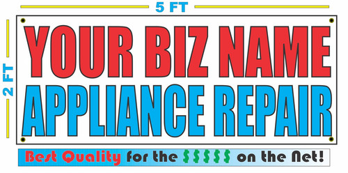 CUSTOM NAME APPLIANCE REPAIR Banner Sign NEW Larger Size Best Quality ...