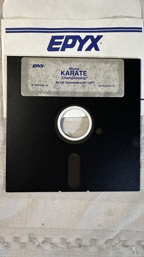 WORKING World Karate Championship Commodore 64 Epyx Floppy Disk Game | eBay