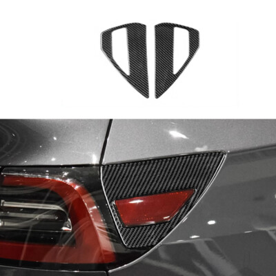 For Tesla Model 3 Y 17-2022 Carbon Fiber Charging Port Panel Cover ...