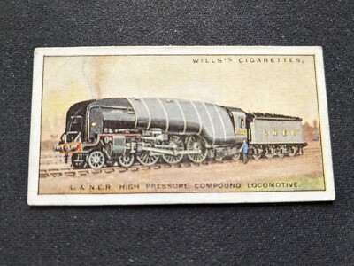 1930 Wills Railway Locomotive Card # 14 LNER High Pressure Compound (VG ...
