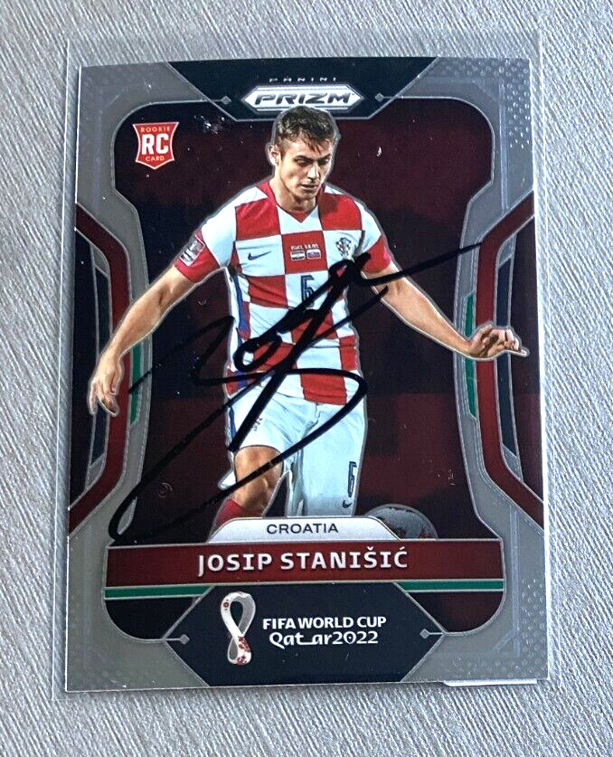JOSIP STANISIC Croatia Trading card in person RC Rookie Panini World Cup 2022 | eBay