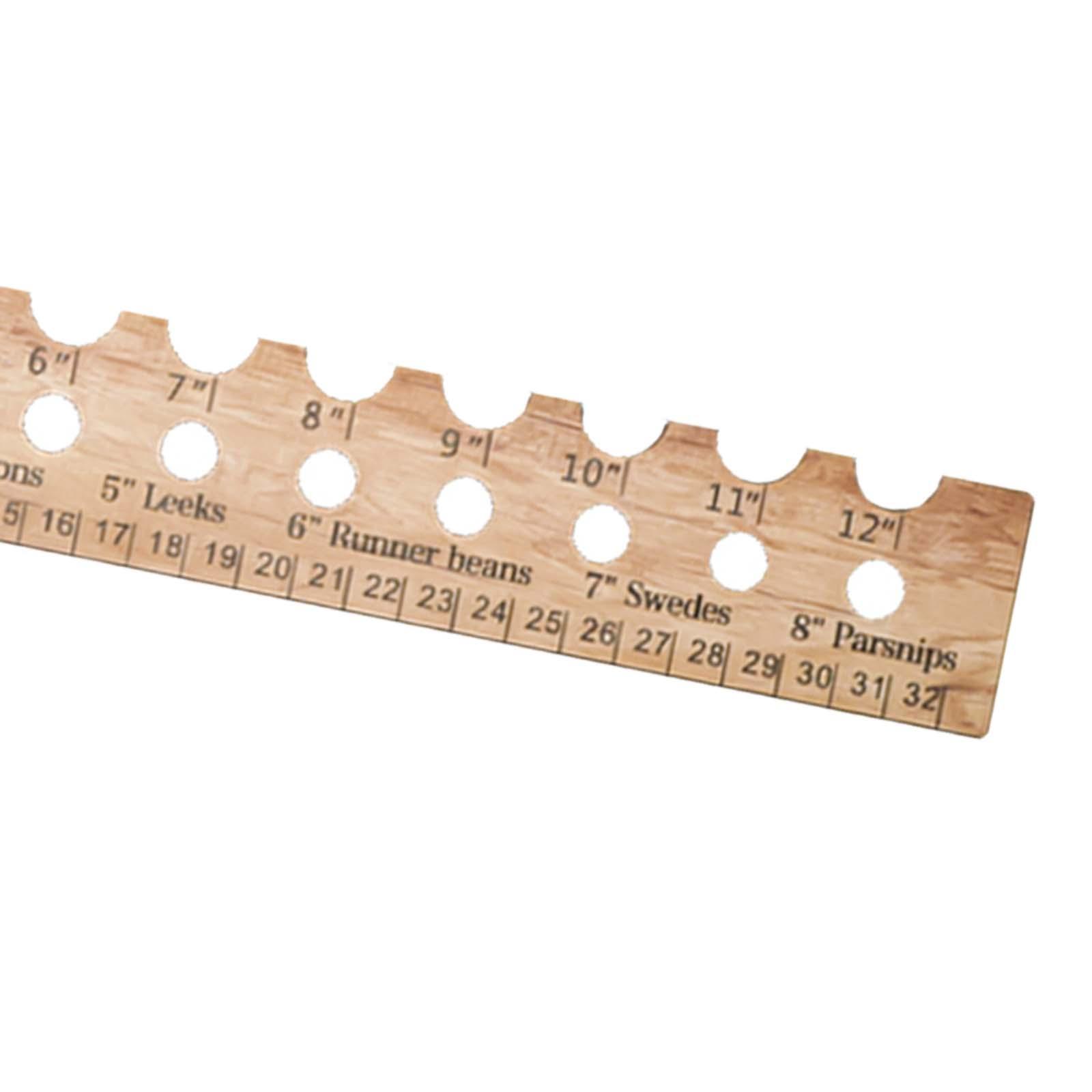 Wooden Planting Ruler Spacer Tool for Accurate Planting and Spacing ...