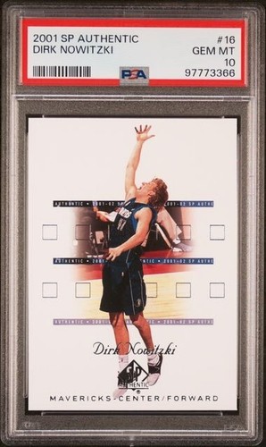 2001 SP Authentic 16 Dirk Nowitzki PSA 10 Dallas Mavericks | eBay