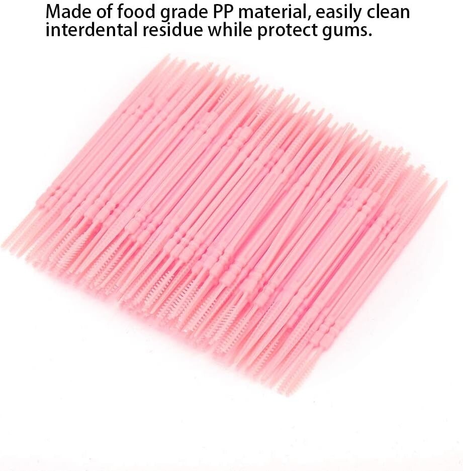 100pk Dental Floss Sticks | Interdental Tooth Harps Teeth Picks Oral ...