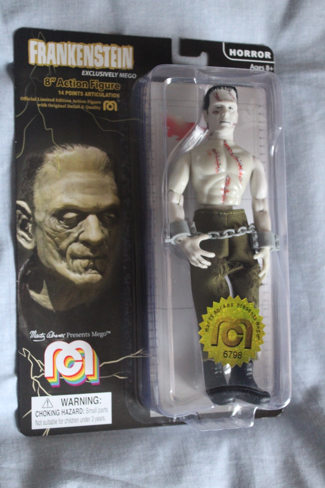 New Sealed 20cm Action Figure Mego Frankenstein Chained Horror MOC Rare ...